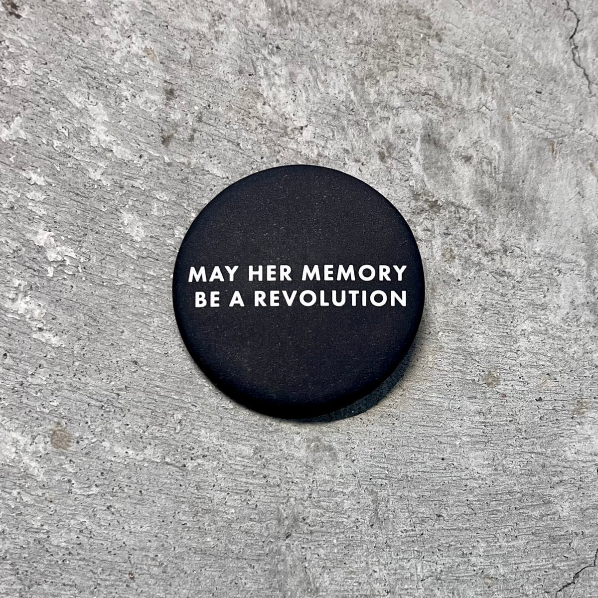 May Her Memory Be A Revolution RBG Button - The Outrage