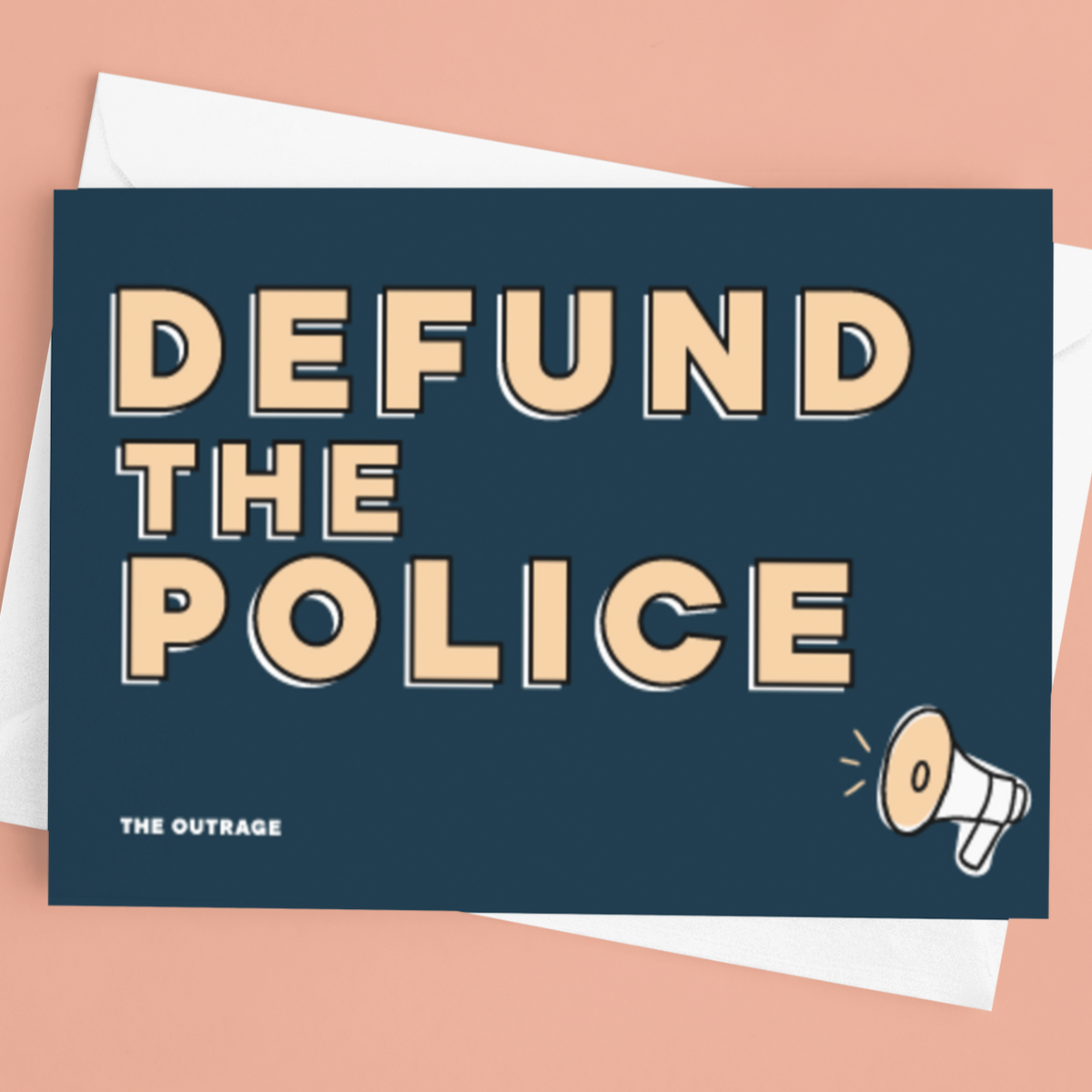 Defund the Police Postcard - The Outrage